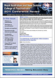 2011 RANZCP Conference Review, reviewed by Professor David Castle