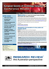 Cardiology Research Review Australian Free Update | ESC 2013 Congress ...